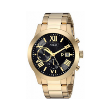 Montre Guess homme Chrono Atlas Acier Doré W0668G8 - GPerduMesAiguilles.com