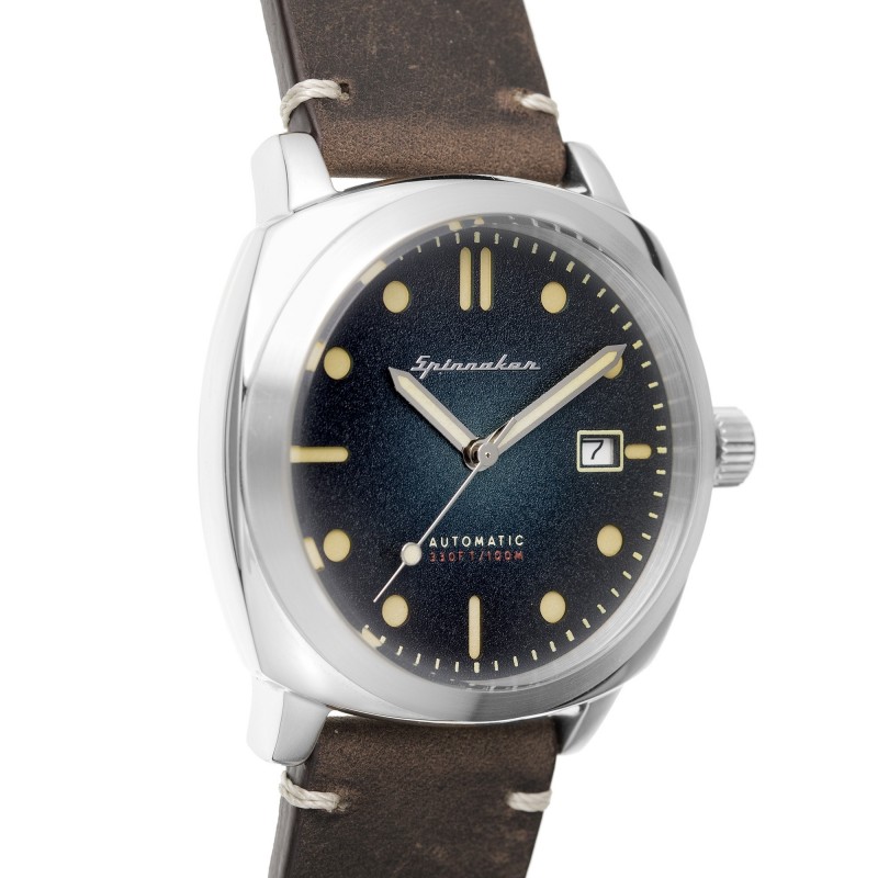 Spinnaker Hull Automatic Montre Homme Dateur Cuir Marron-SP-5059-01 ...