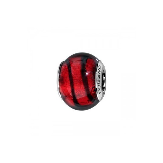 Charms Perle de Murano rouge C05036-GPerduMesAiguilles.com