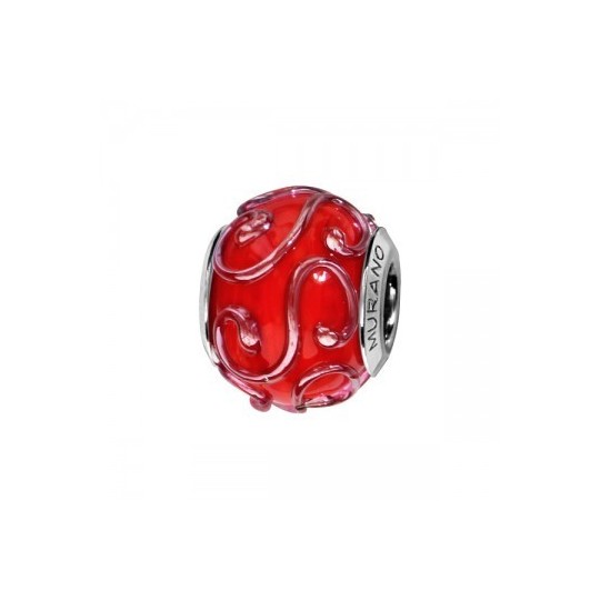 Charms Perle de Murano rouge C05076-GPerduMesAiguilles.com