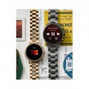 Fossil Homme Montre connectée Digitale Quartz avec Bracelet Acier ...