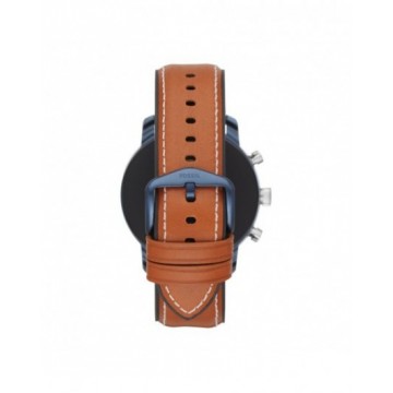 Fossil Homme Montre connectée Digitale Quartz avec Bracelet Cuir Marron ...