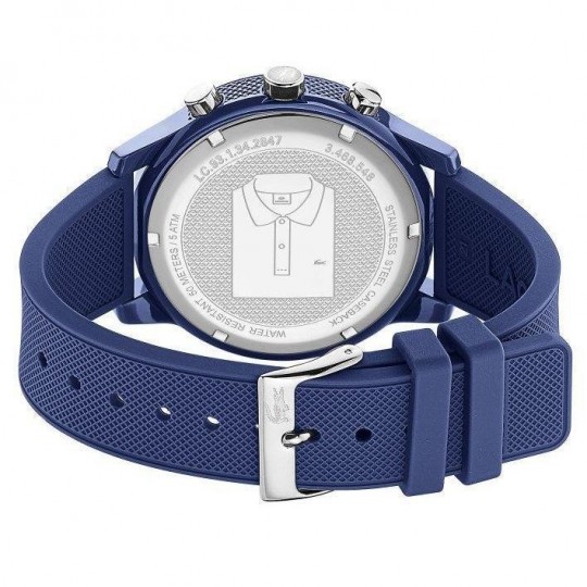 LACOSTE 12.12 Montre Homme Chronographe Silicone Bleu - 2010970 ...