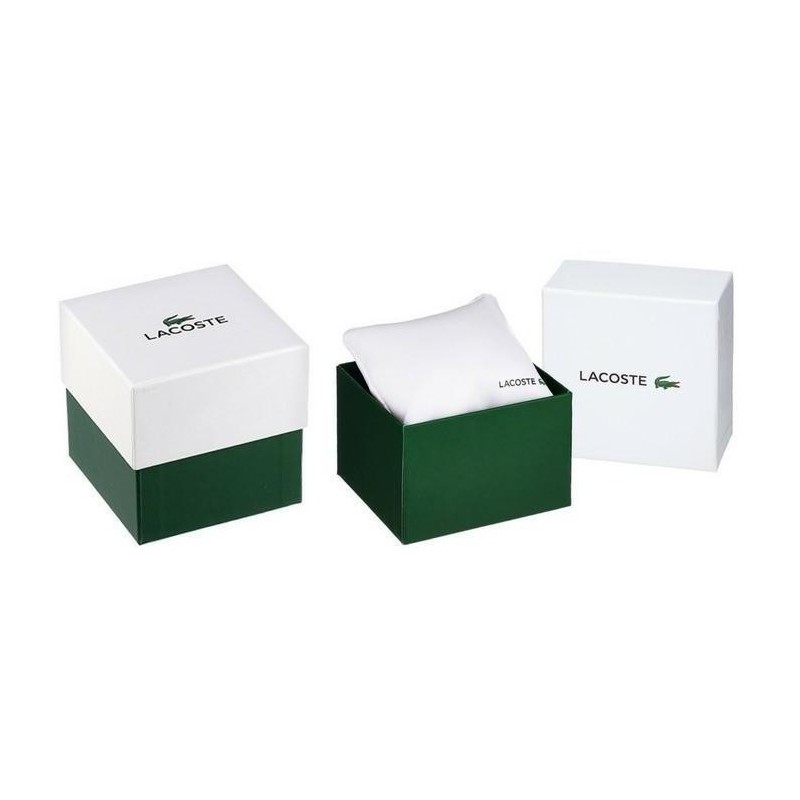 LACOSTE Moon Montre Homme Acier Cuir Noir - 2011004 - GPERDUMESAIGUILLES