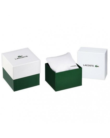 LACOSTE Moon Montre Homme Acier Cuir Noir - 2011004 - GPERDUMESAIGUILLES