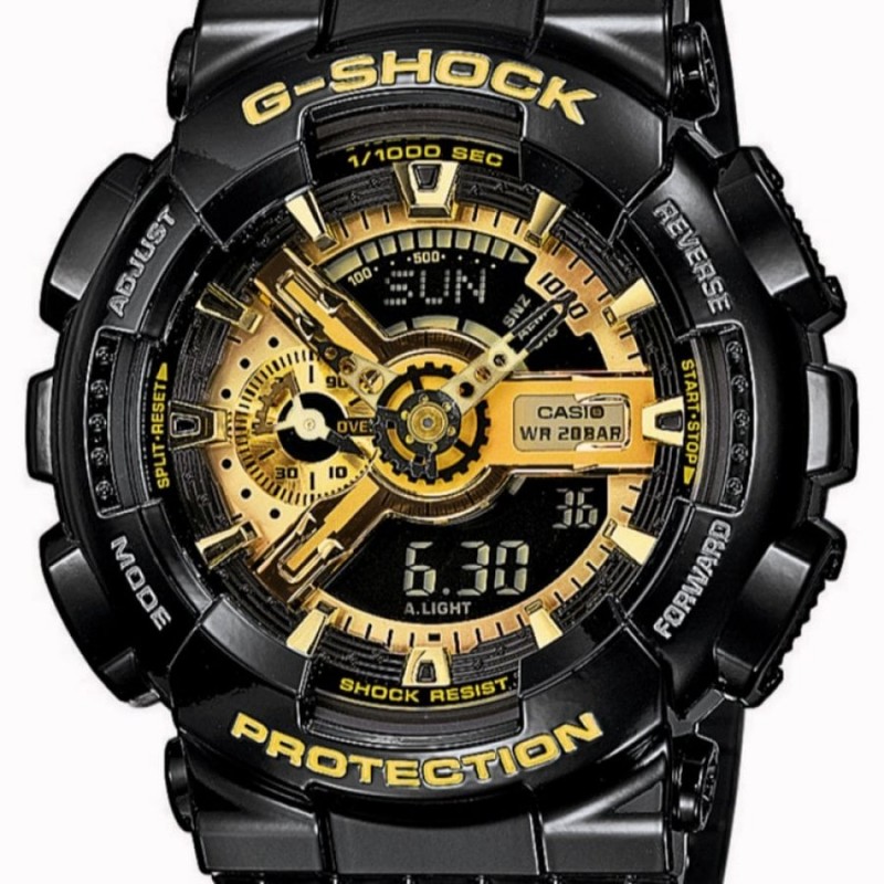 Casio G-Shock Montre Homme Résine Noire GA-110GB-1AER ...