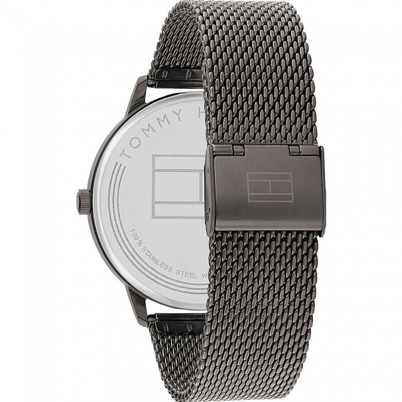 Tommy Hilfiger Hendrix Montre Homme Acier PVD Gris Milanais 1791878