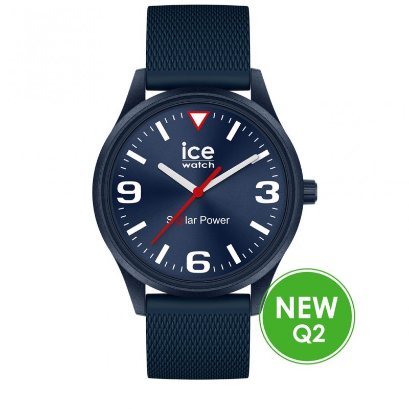 Ice Watch Solar Power Casual Blue Red Montre Femme Medium 020605