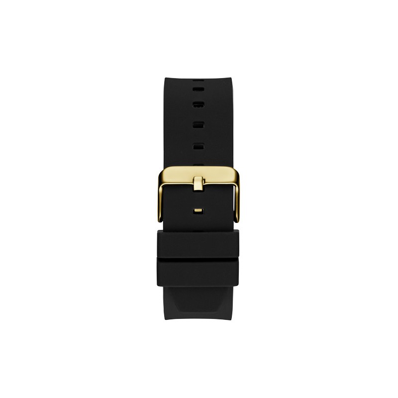 Guess Prodigy Montre Homme Multifonction Acier Doré Silicone Noir ...