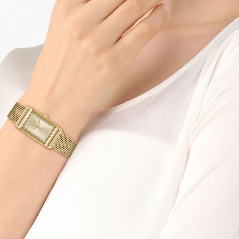 Lacoste Catherine Montre Femme Acier Doré Milanais 2001315